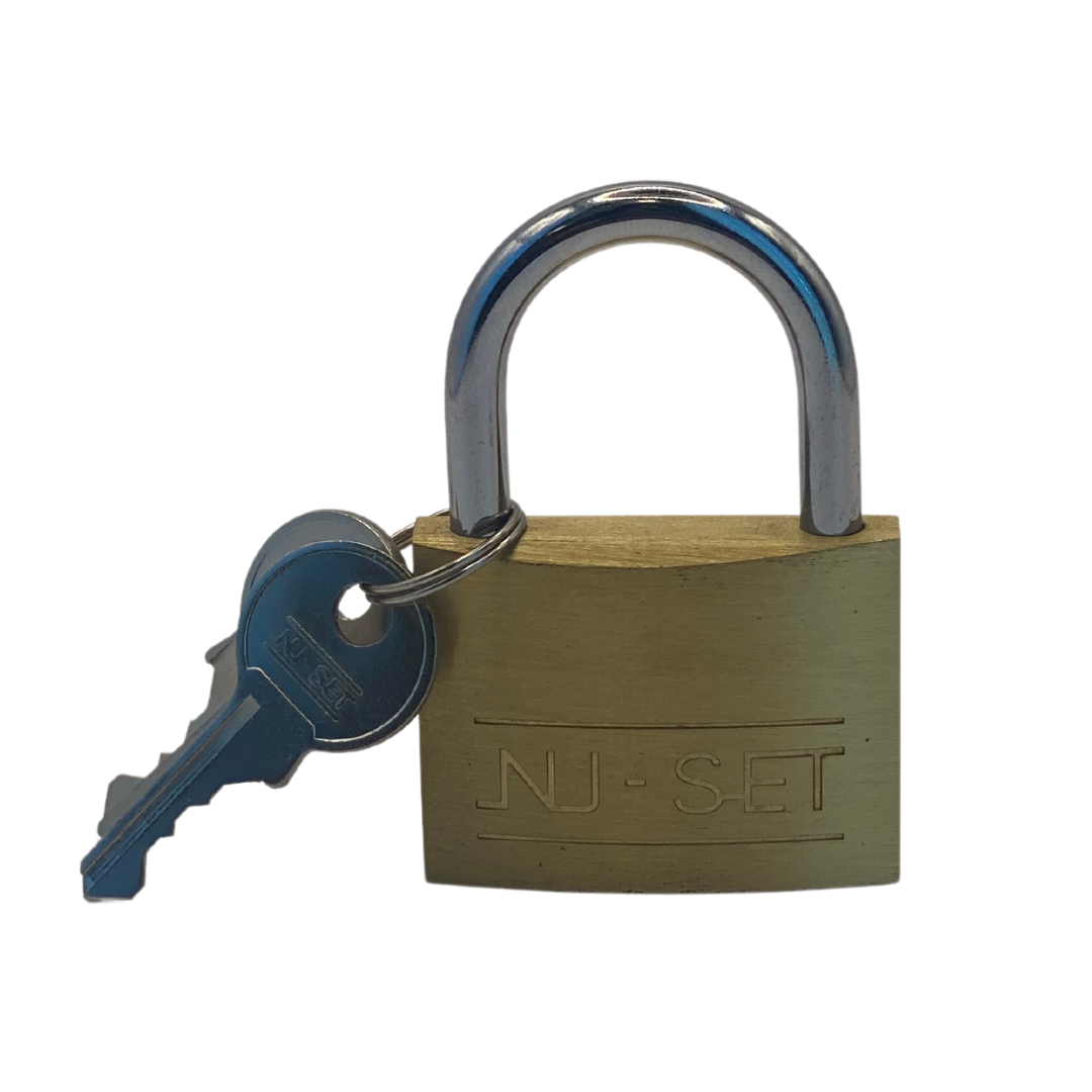 NUSET 1-1/2" 40mm Brass Padlock with Key – NU-SET