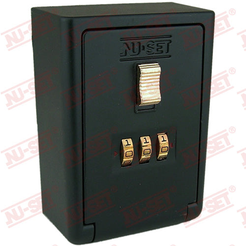 NuSet 3-Number Combination Key Storage Lockbox, Wall Mount Lock Boxes ...