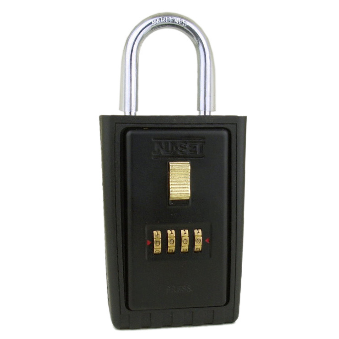 NU-SET | Realtor Lockbox Combo Keyed Shackle 4-Digit