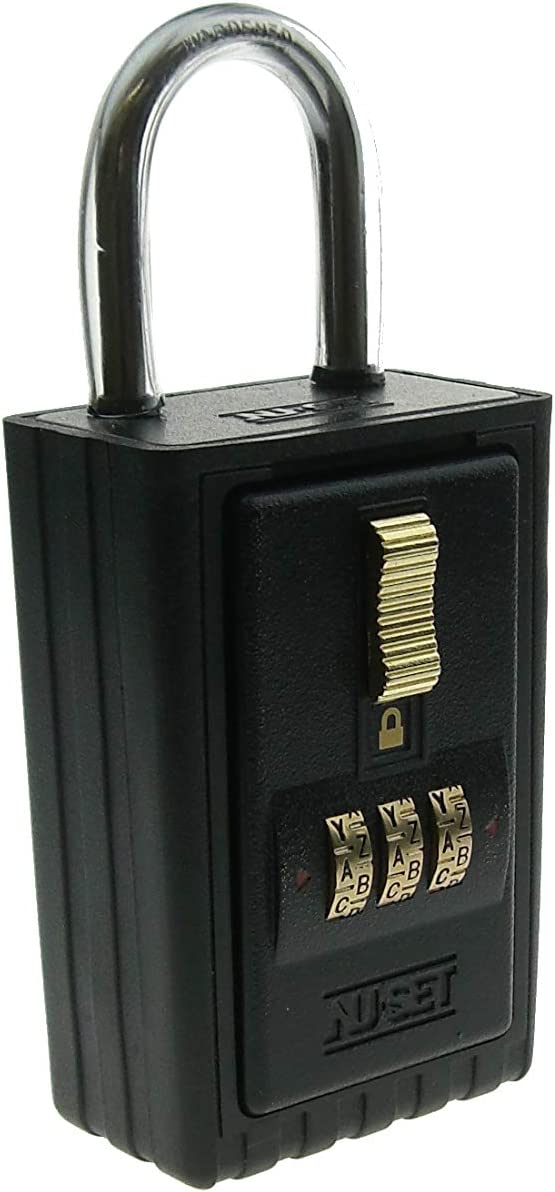 NUSET | Combination Lockbox Keyed Shackle 3-Letter A to Z – NU-SET