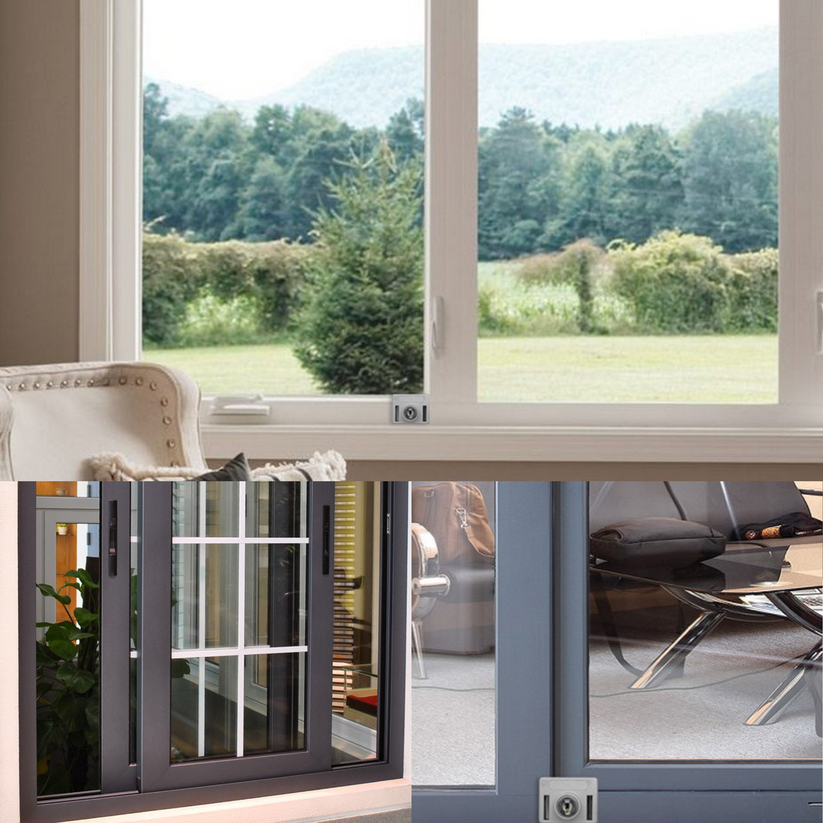 NU-SET Keyed Lock For Metal Frame Sliding Window